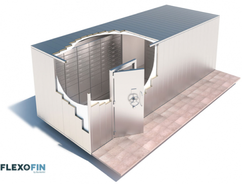 A modular vault room adaptable to your buildings - Bunkerkit
